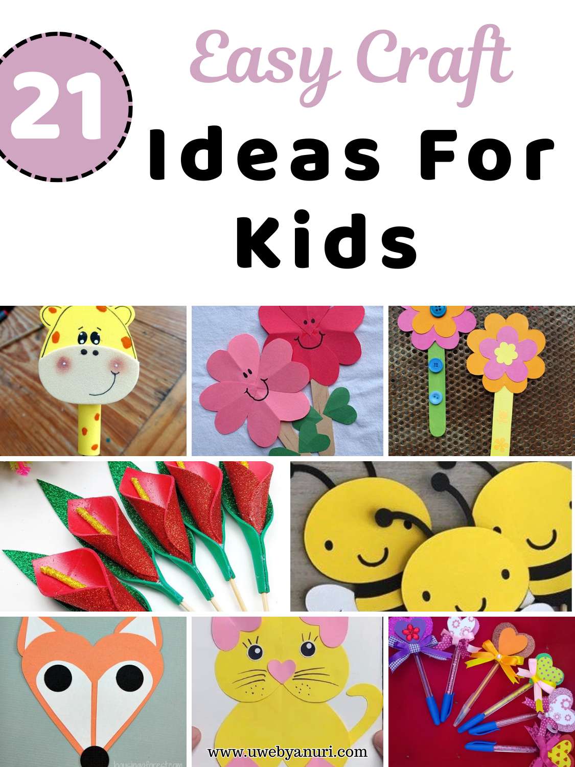 21 Easy Paper Craft Ideas for Kids